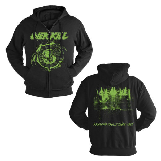 OVERKILL – Krushing Skulls zip hoodie | Metalkalve