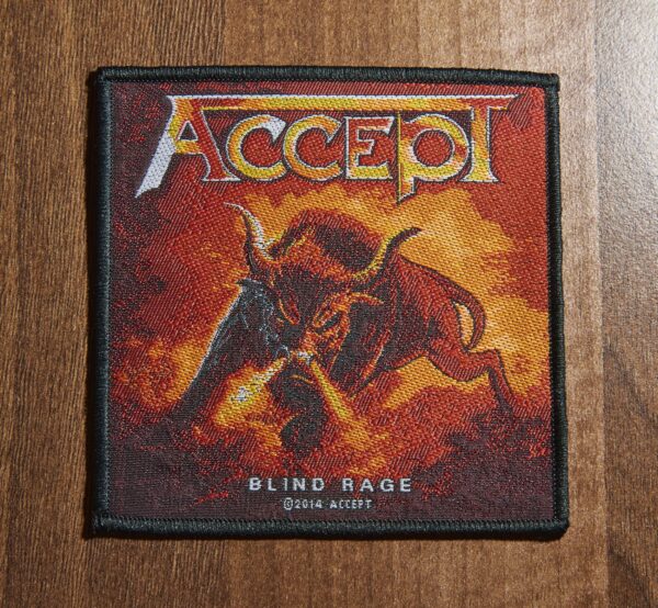 ACCEPT STANDARD PATCH: BLIND RAGE | Metalkalve